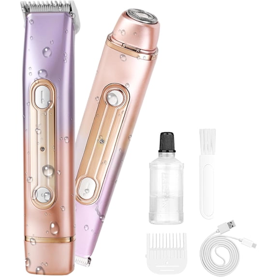 2 in 1 Women Electric - Dual Bikini Trimmer - IPX7 - Wet & Dry Use ...