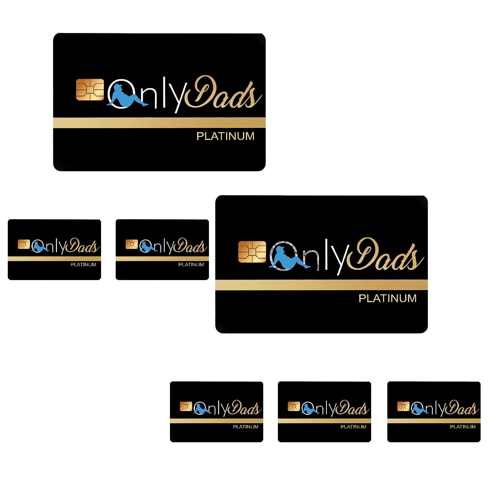 2/1 sets Credit Card Skin Sticker Only Dads Debit Card Skin Credit Card ...