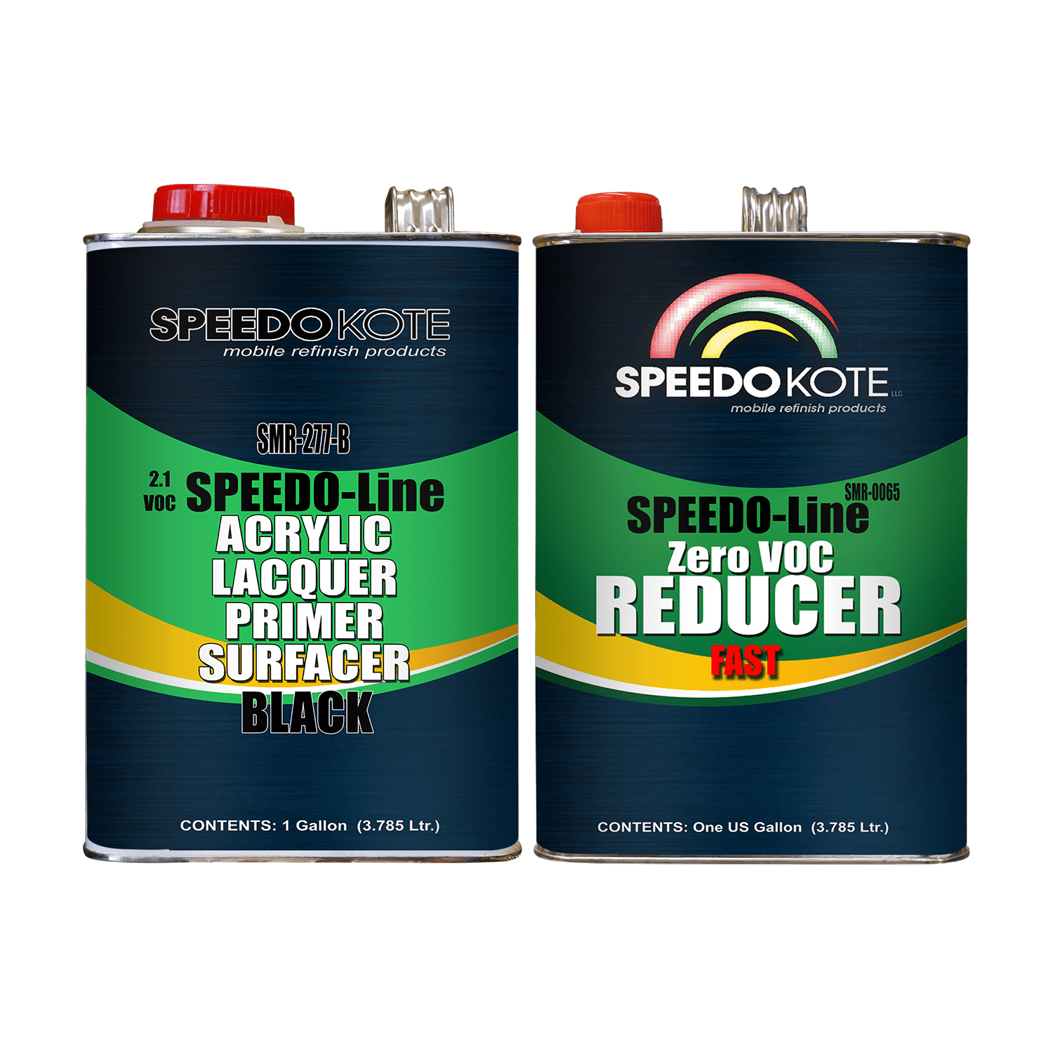 Automotive High Build Acrylic Lacquer Primer Black 2 gal. Kit with Cool ...