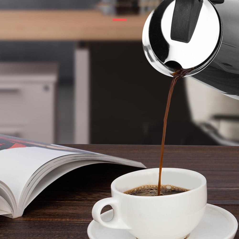 2-10 Cup Stainless Steel Espresso Maker Cup Stove Top Coffee Percolator ...