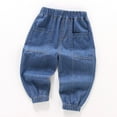 2-10 Years Children's Denim Pants Fashion Solid Color Pockets Long ...