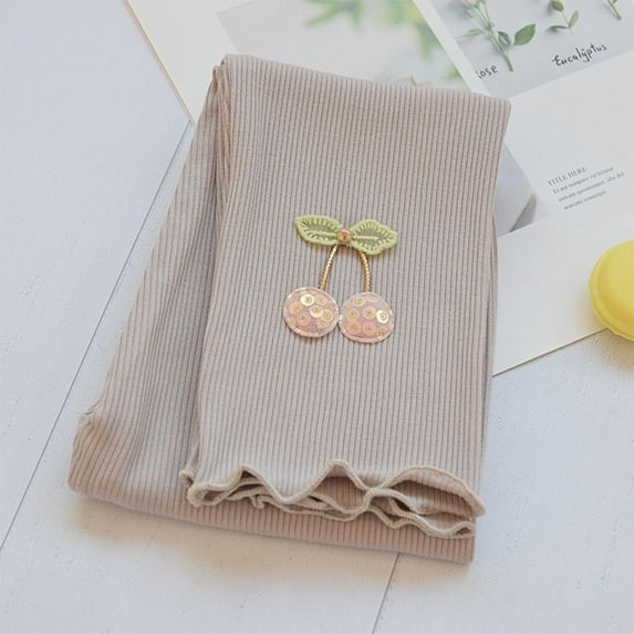 2-10 Years Children's Kids Pants Cute Mid Waist Warm 3/4 Bottom Pants ...