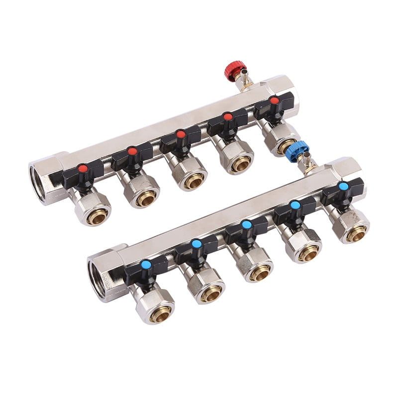 2-10 way brass Water Heating Distribution Manifold Underfloor Heating ...