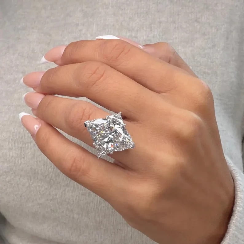 2.10Ct Marquise Cut Simulated Diamond Women's Ring 14K White Gold ...