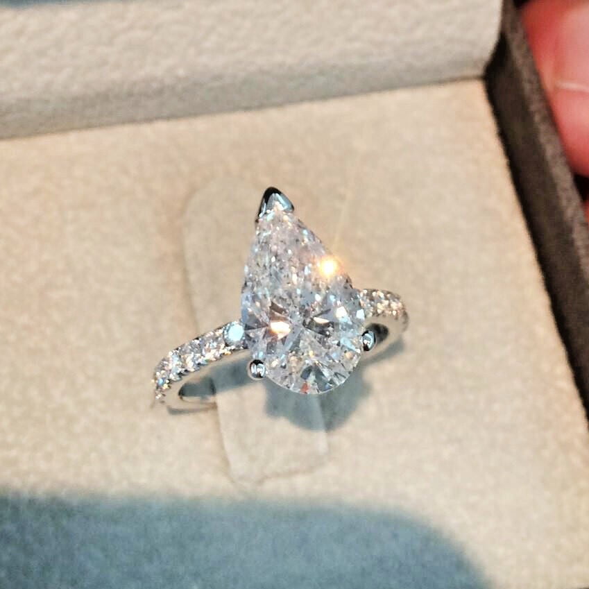 2.10Ct Marquise Cut Simulated Diamond Women's Ring 14K White Gold ...