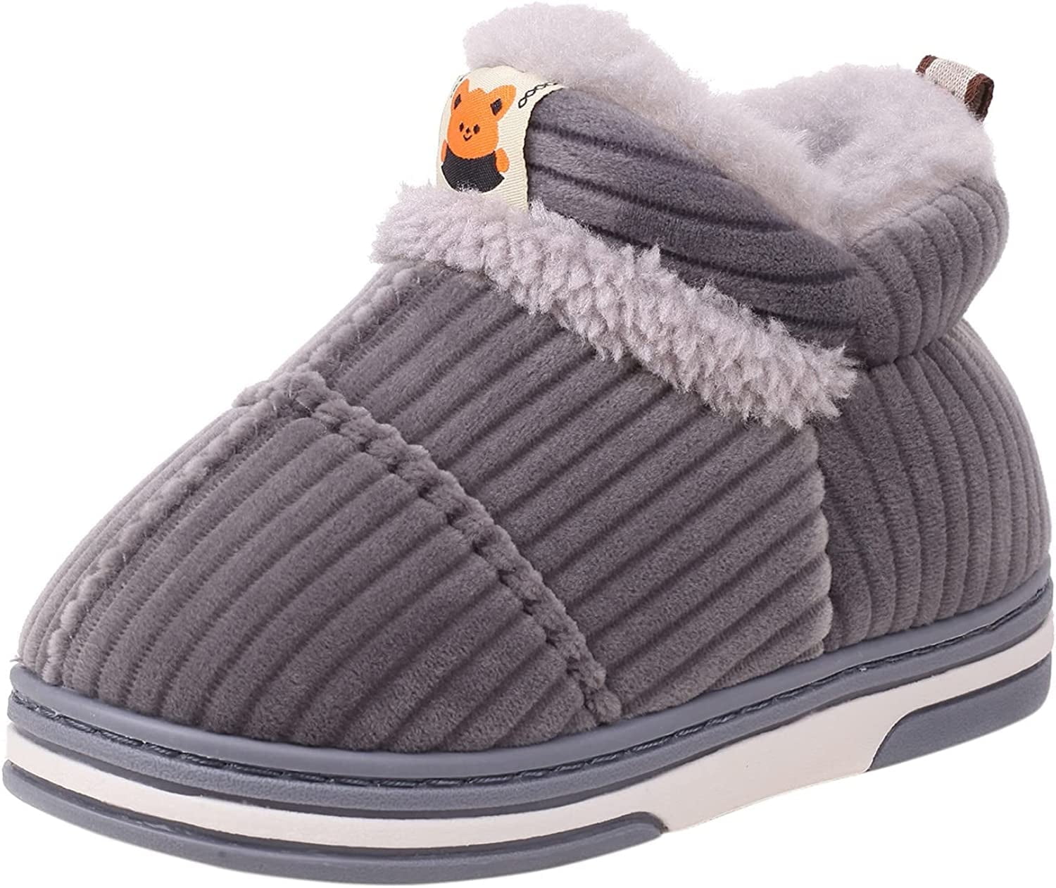 2-10T Kids Suede Boots Childrens Shoes Winter Furry Shoes Flat Heel ...