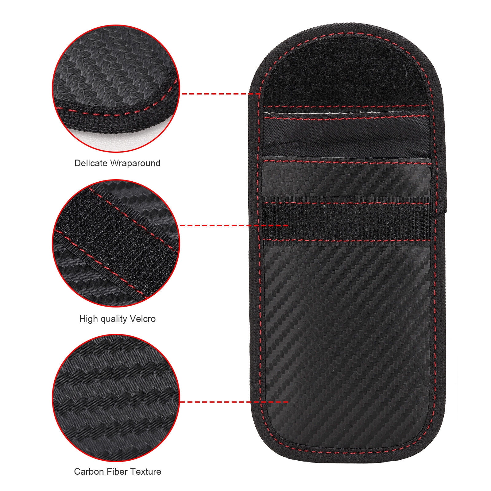 2-10X Faraday Cage Pouch RFID Blocking Bag Car Key Signal Blocker Case ...