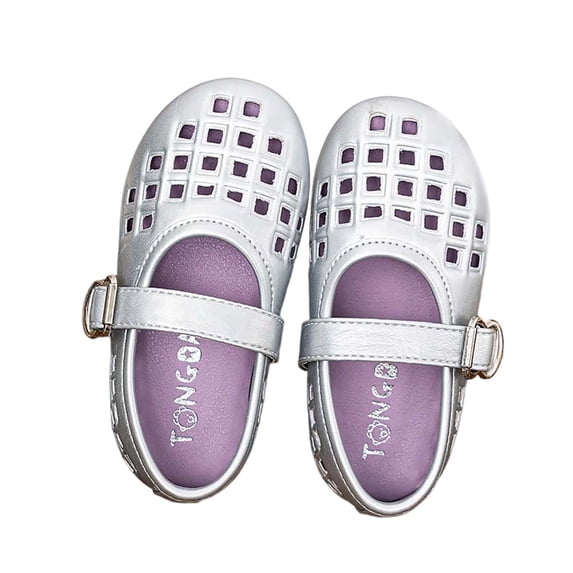 (2-10Years) Girls Summer Hollow Out Closed Toe Sandals Breathable Soft ...