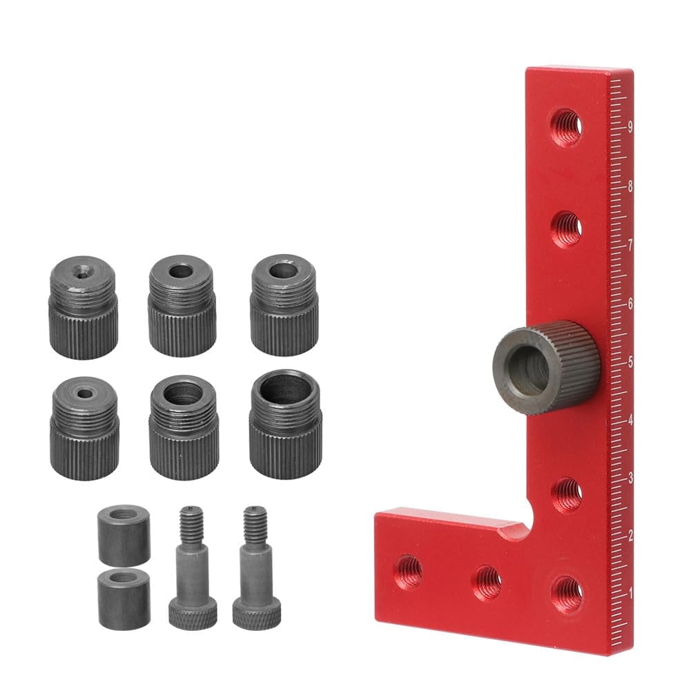 2-10mm Dowel Jig Square Center Finder Woodworking Tools Drill Guide for ...