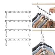 Visland Hanger Stacker Caddy Holder Storage PP Clothes Hanger Organizer ...