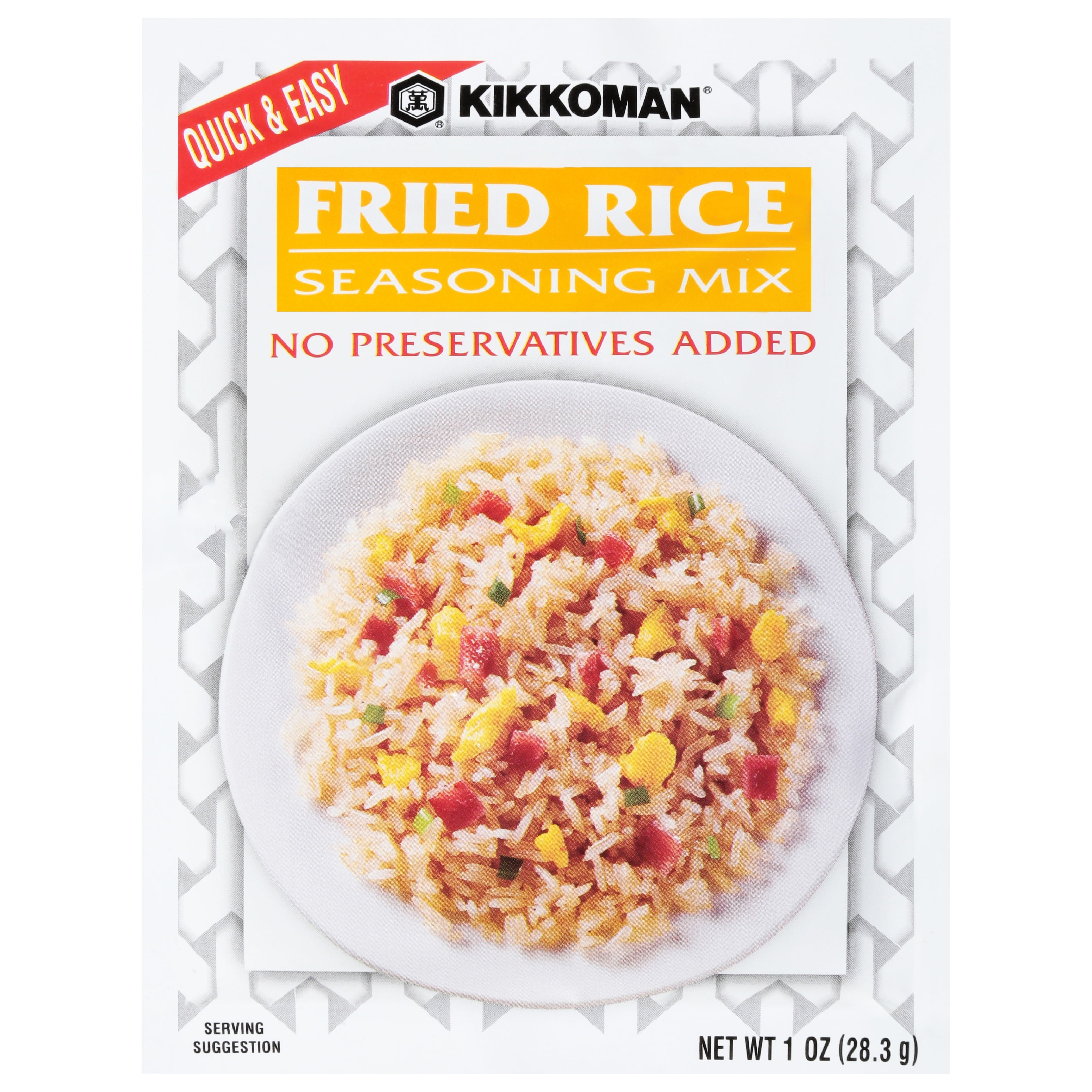 Kikkoman Fried Rice Seasoning Mix Packed Meals, 1 oz, Shelf Stable ...