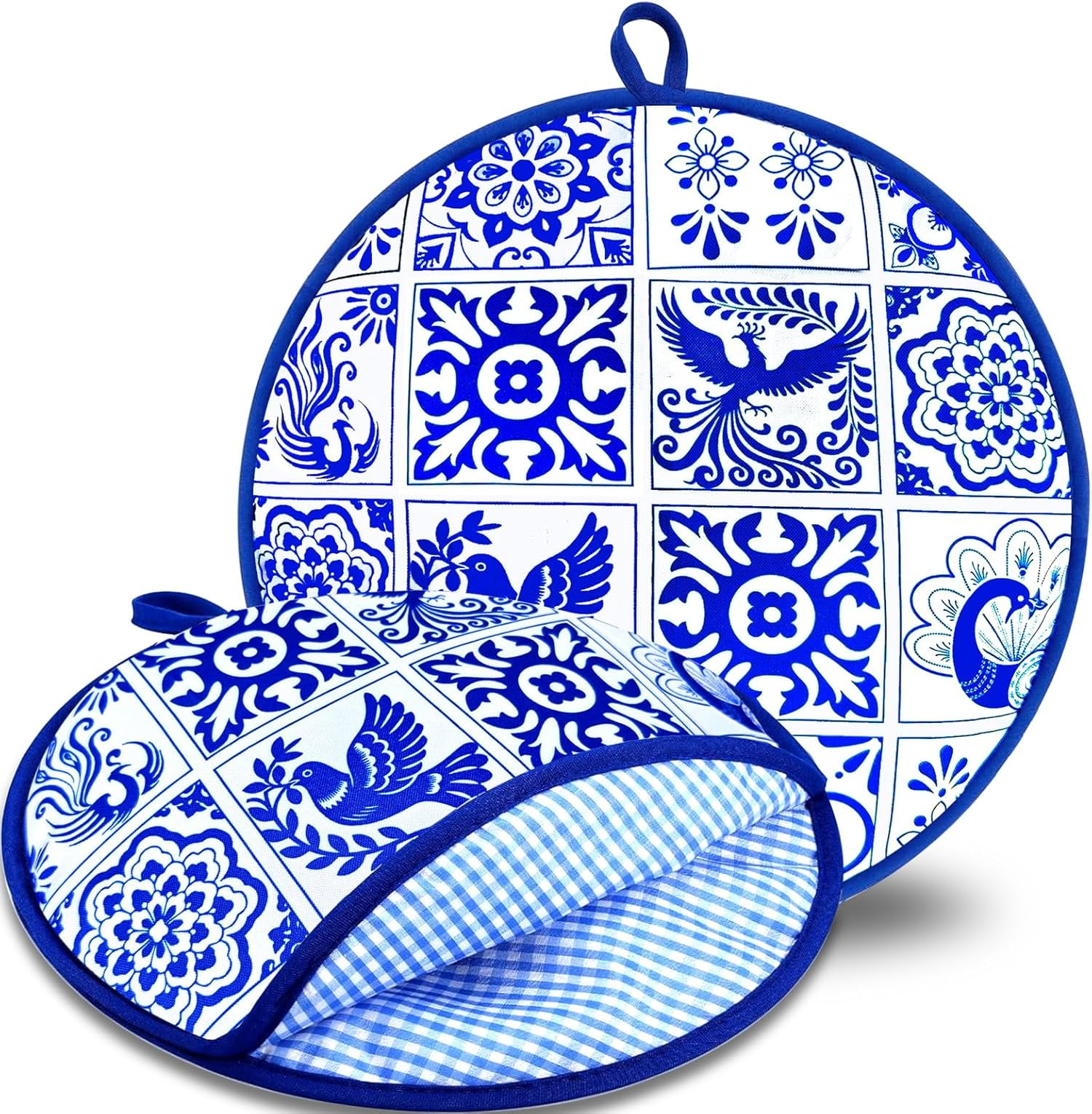 2 12 Inch Tortilla Warmer Pouch, Insulated Microwaveable Fabric ...