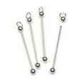 2 12In Bead Pins Brt Silver 4Pcs - Walmart.com