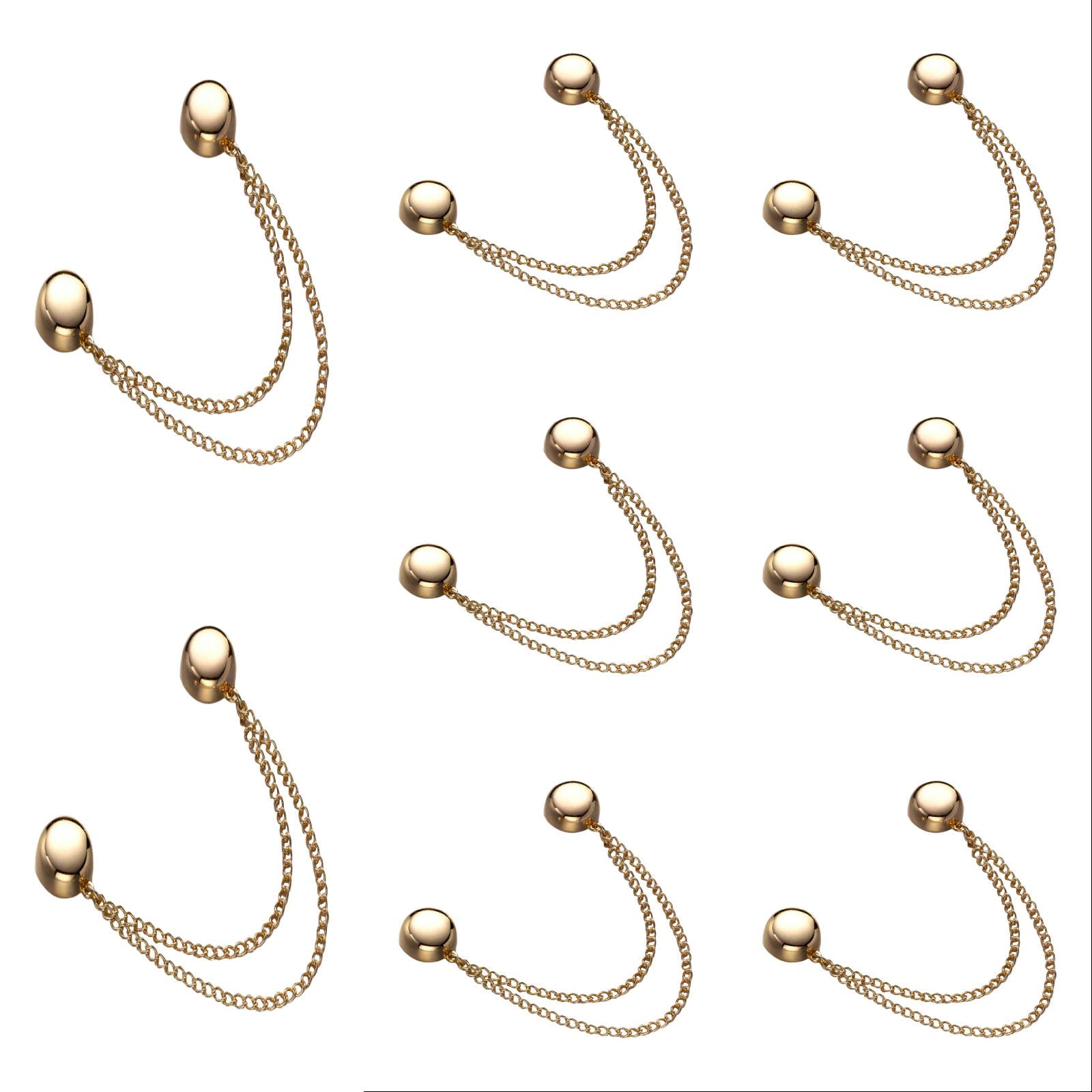 2-12PC Magnetic Clothing Clips Multi Function Pinless Hem Shawl T Shirt ...