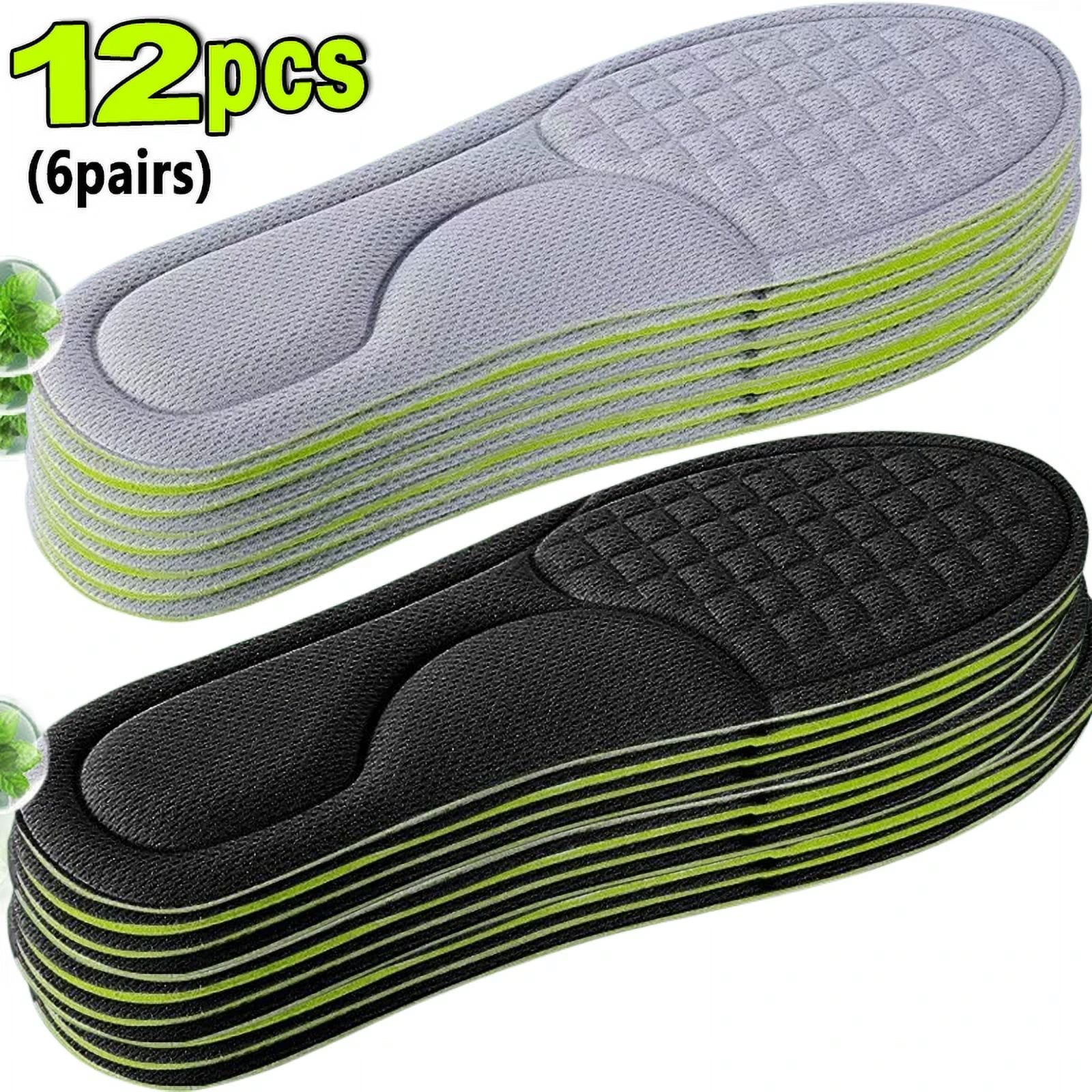 2/12pcs Memory Foam Nano Insoles Unisex Soft Sweat-Absorbing Shoe Sole ...