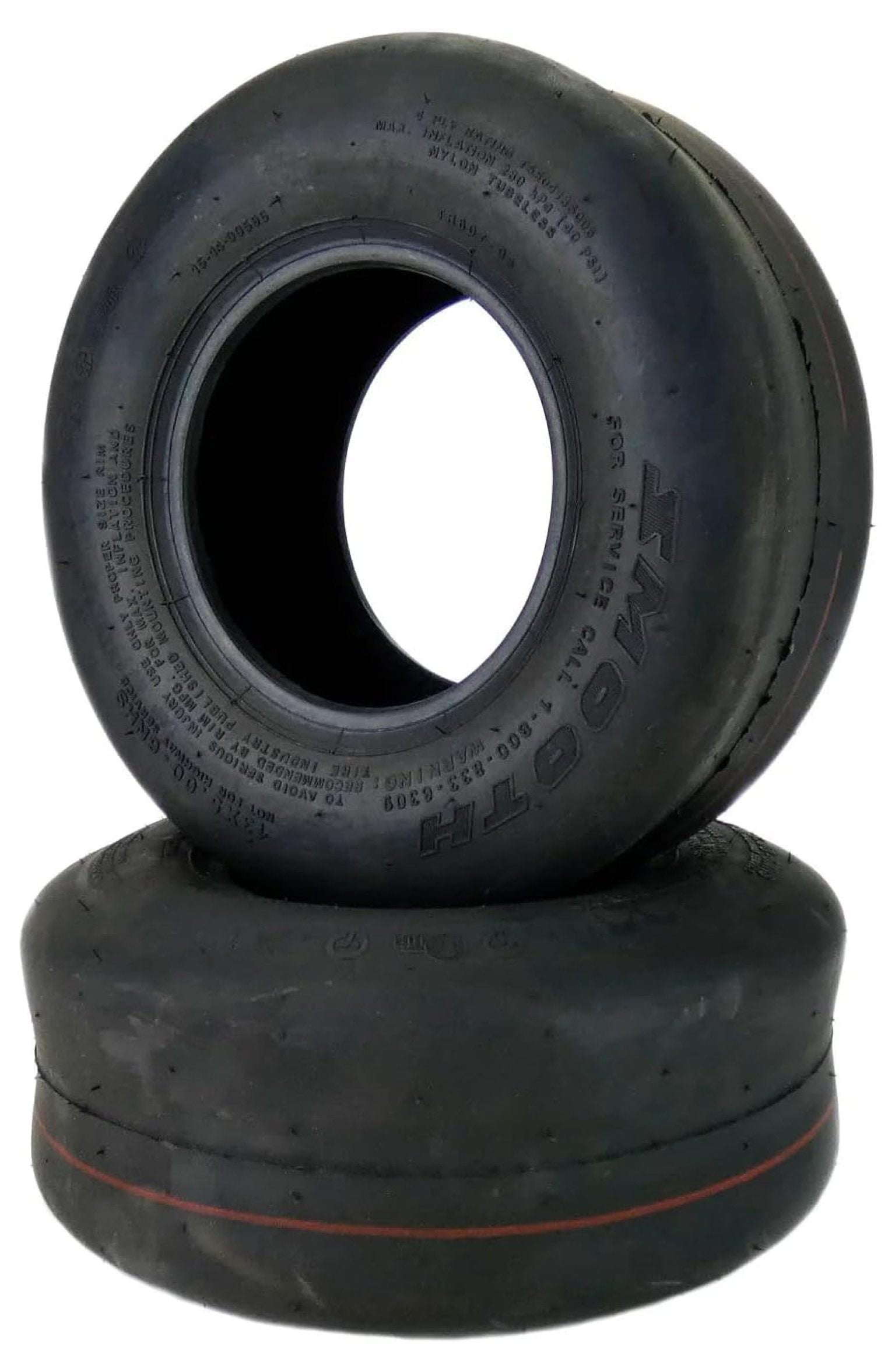 (2) 13x5.00-6 Smooth 4 Ply Tires Compatible With Many Popular Zero Turn ...