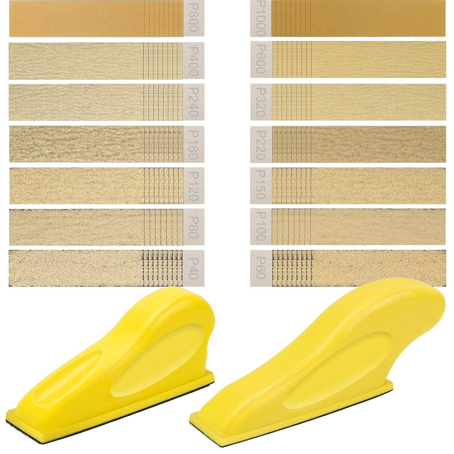 2+140 Pcs Mini Detail Sander, Finger Sanders for Wood Micro Sander for ...