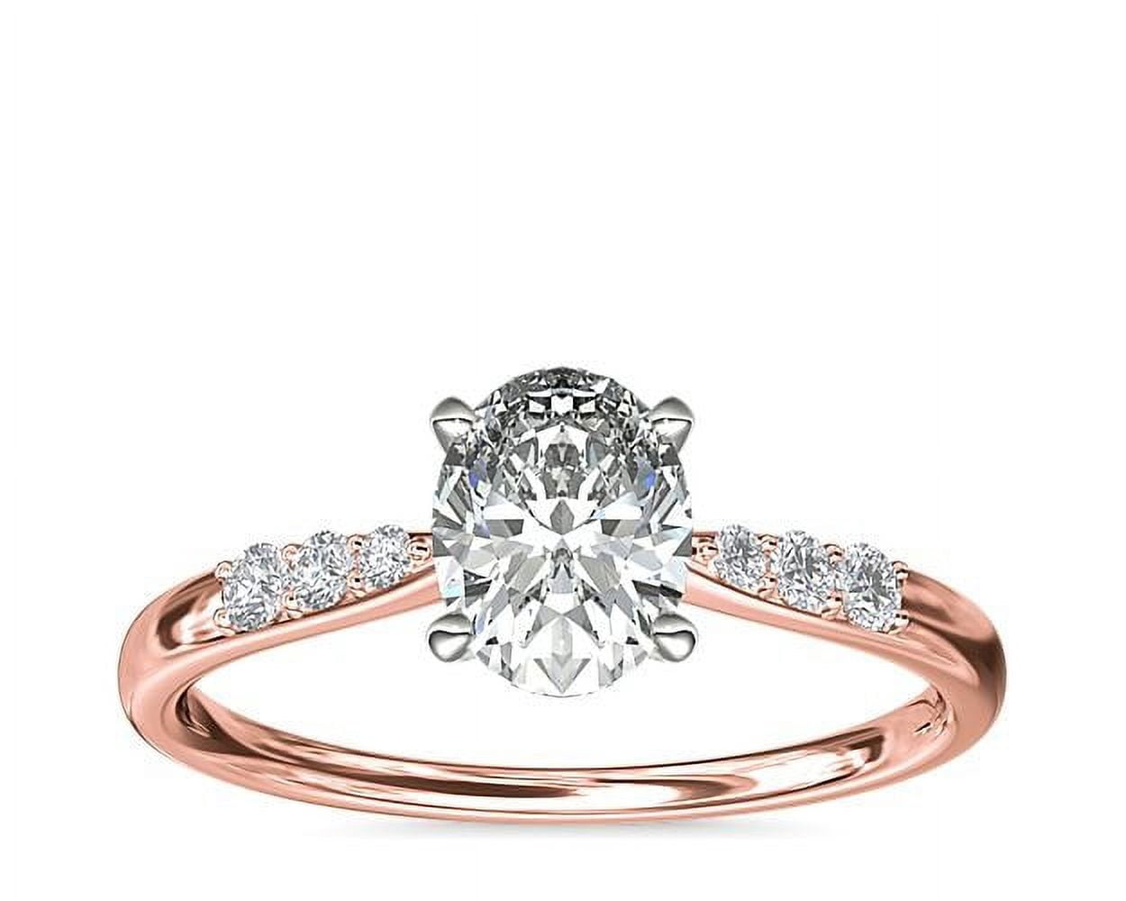 2.15 Carat Elegant Oval Cut Moissanite (D/VVS1) Engagement Ring for ...