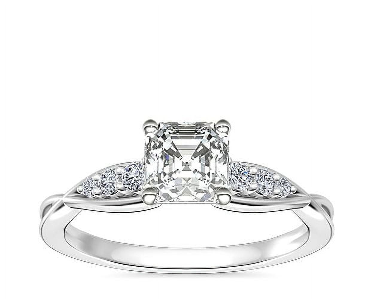2.15 Ct IGI Certified Lovely Asscher Cut Lab Grown Diamond Solitiare ...
