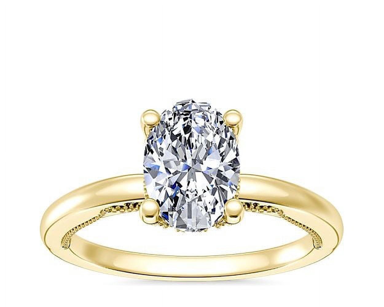 2.15 Ct Oval Cut Moissanite Diamond Wonderful Wedding Ring for Women ...