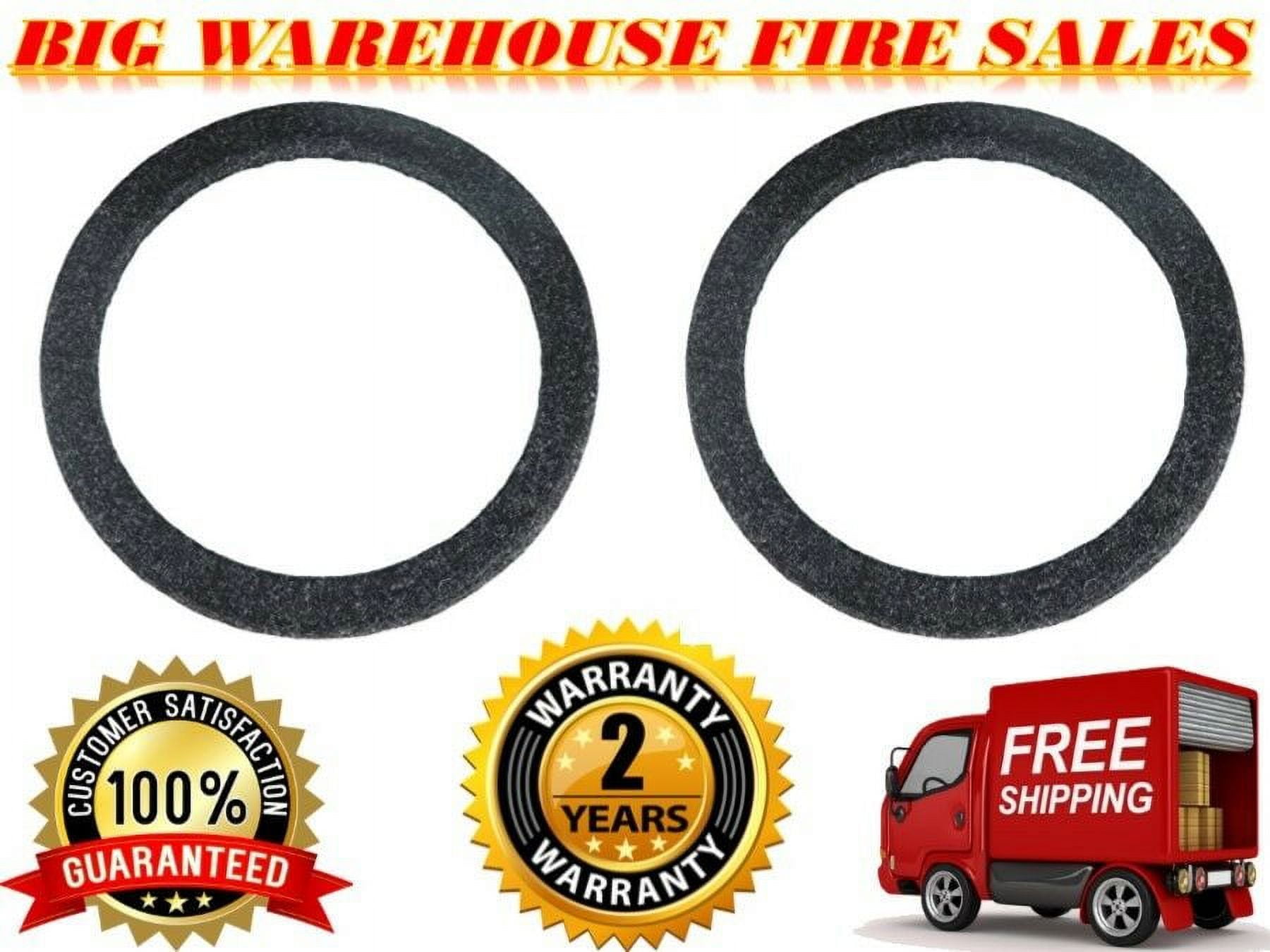 2 15" Gray Carpeted MDF Car Stereo Speaker Woofer Subwoofer Sub Ring ...