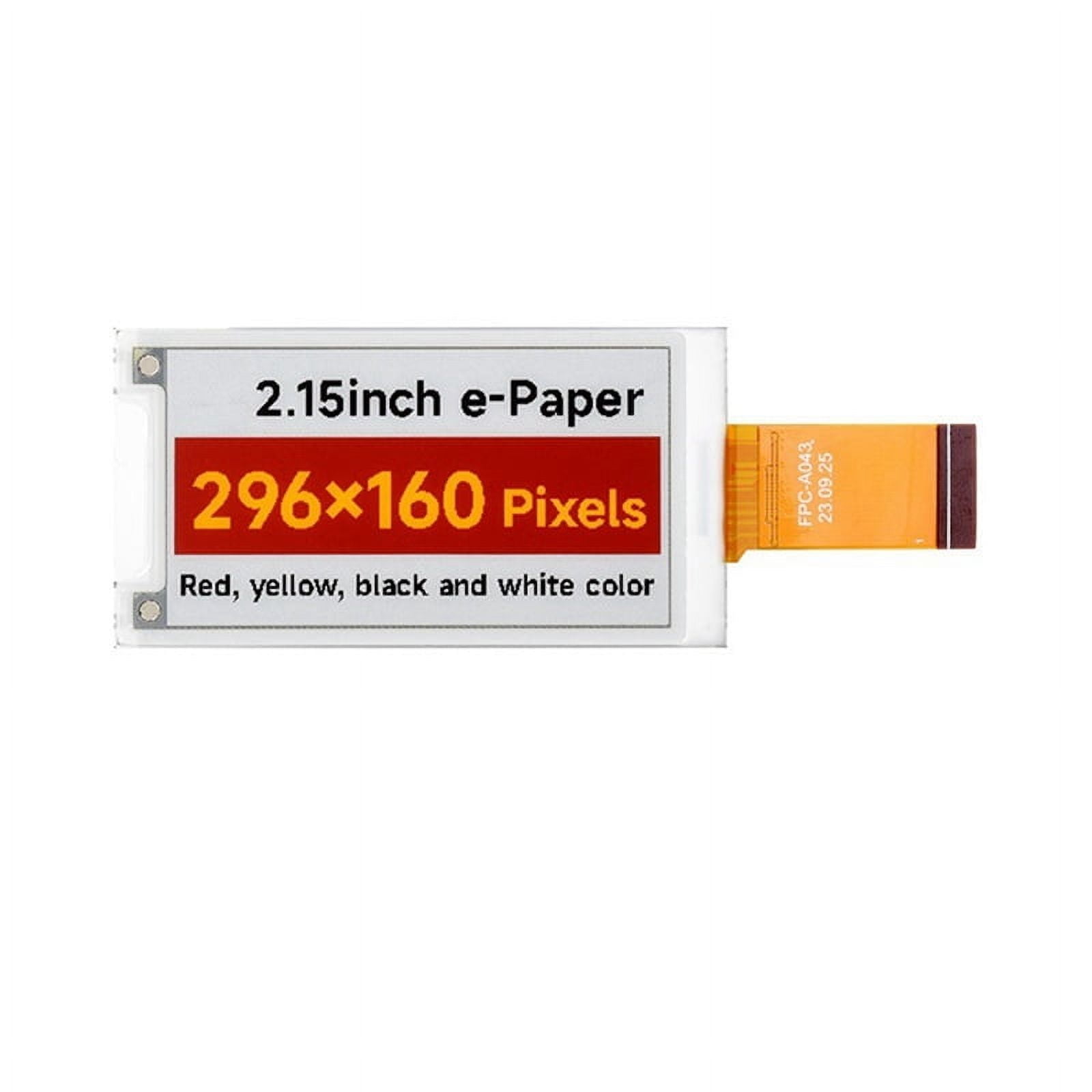 2.15inch E-Paper Display (G), E-Ink Display, 296x160 Pixel, Red/Black ...