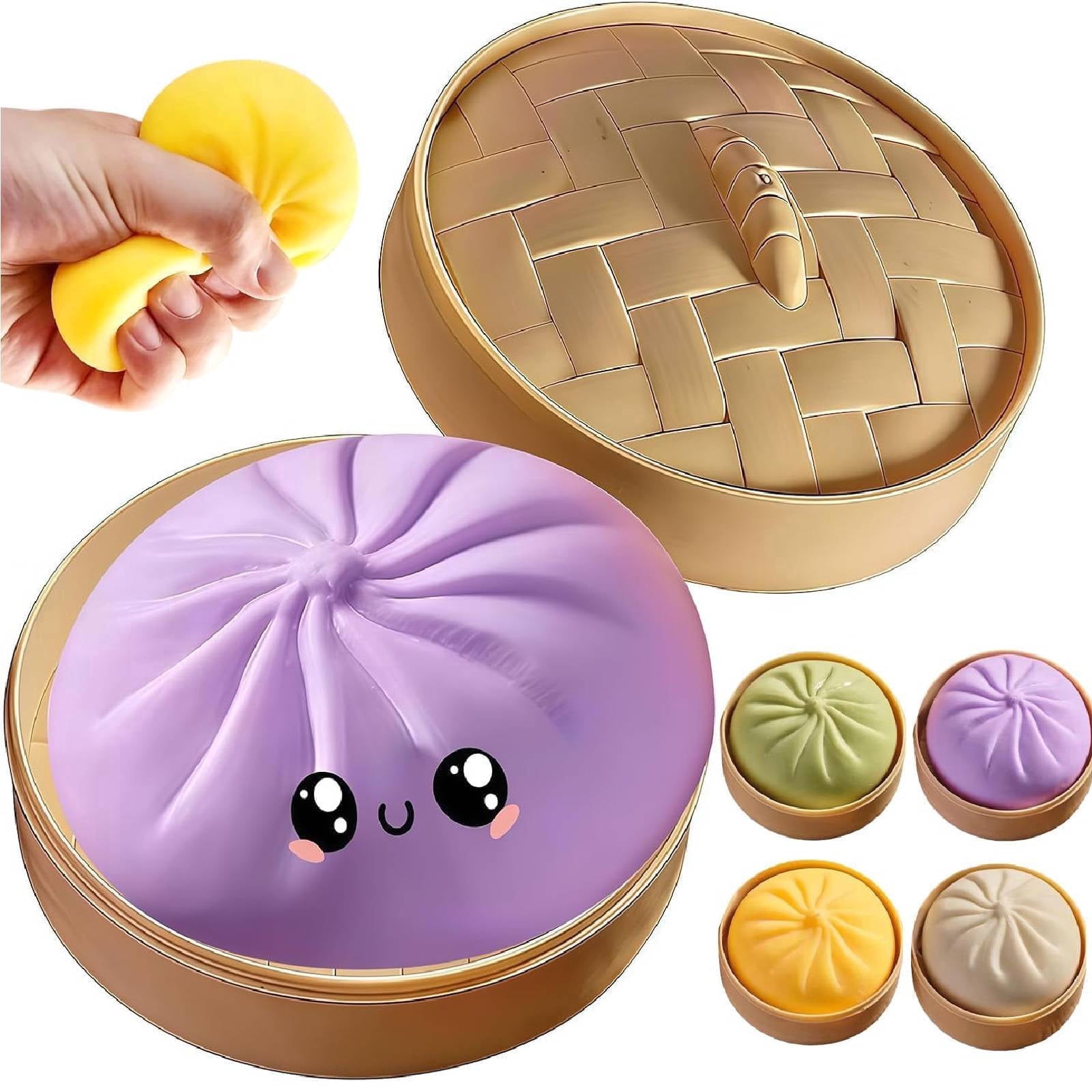 2.16"Glitter Dumpling, Dumpling Squishies, Rainbow Dumplings, Large ...