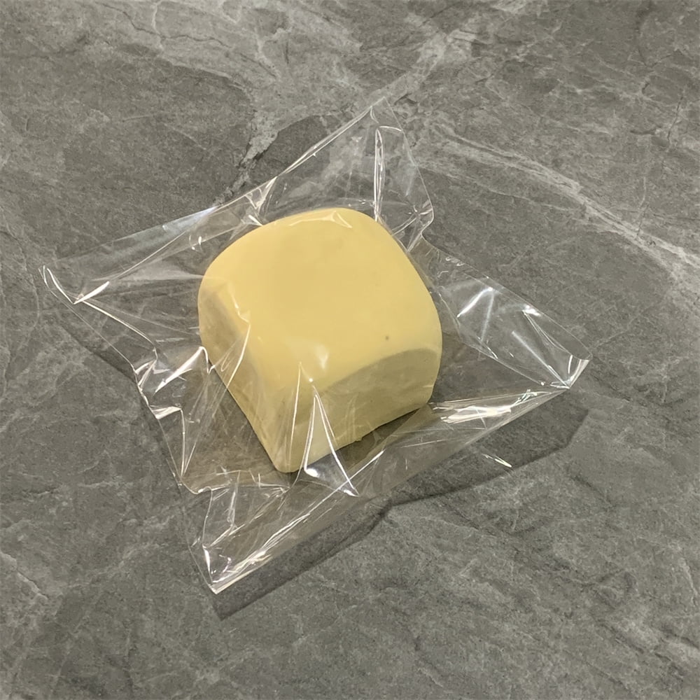 2.16inch Hawaiian Bread Roll Soft Touch Small Block Toast Plastic Food ...