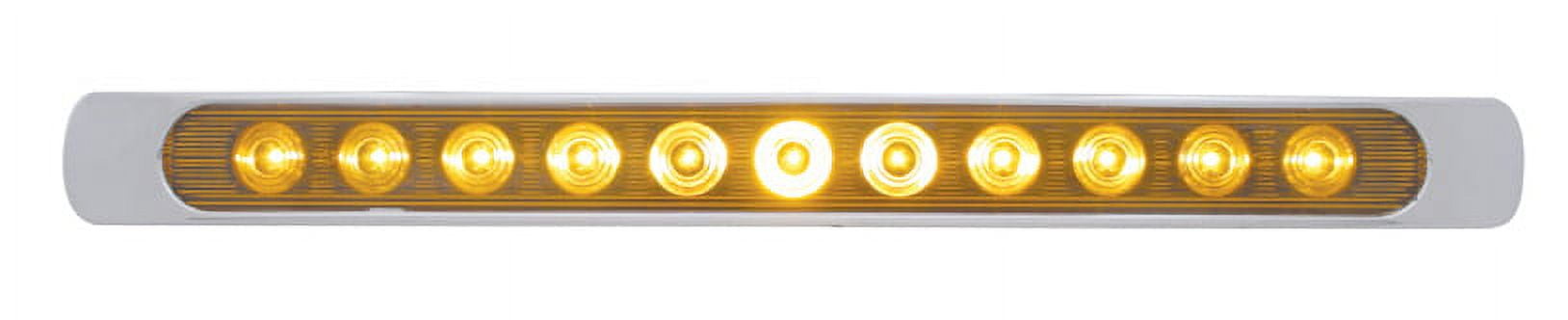 (2) 17" Amber LED Truck Trailer Flasher Park Turn Signal Lights ...