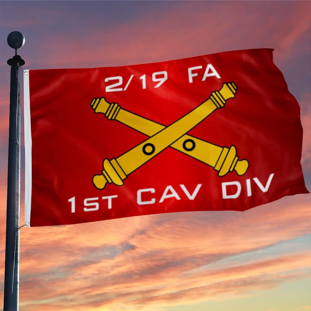 2-19 FA 1st Cavalry Division Flag US Military Flag Banner 3x5Feet ...