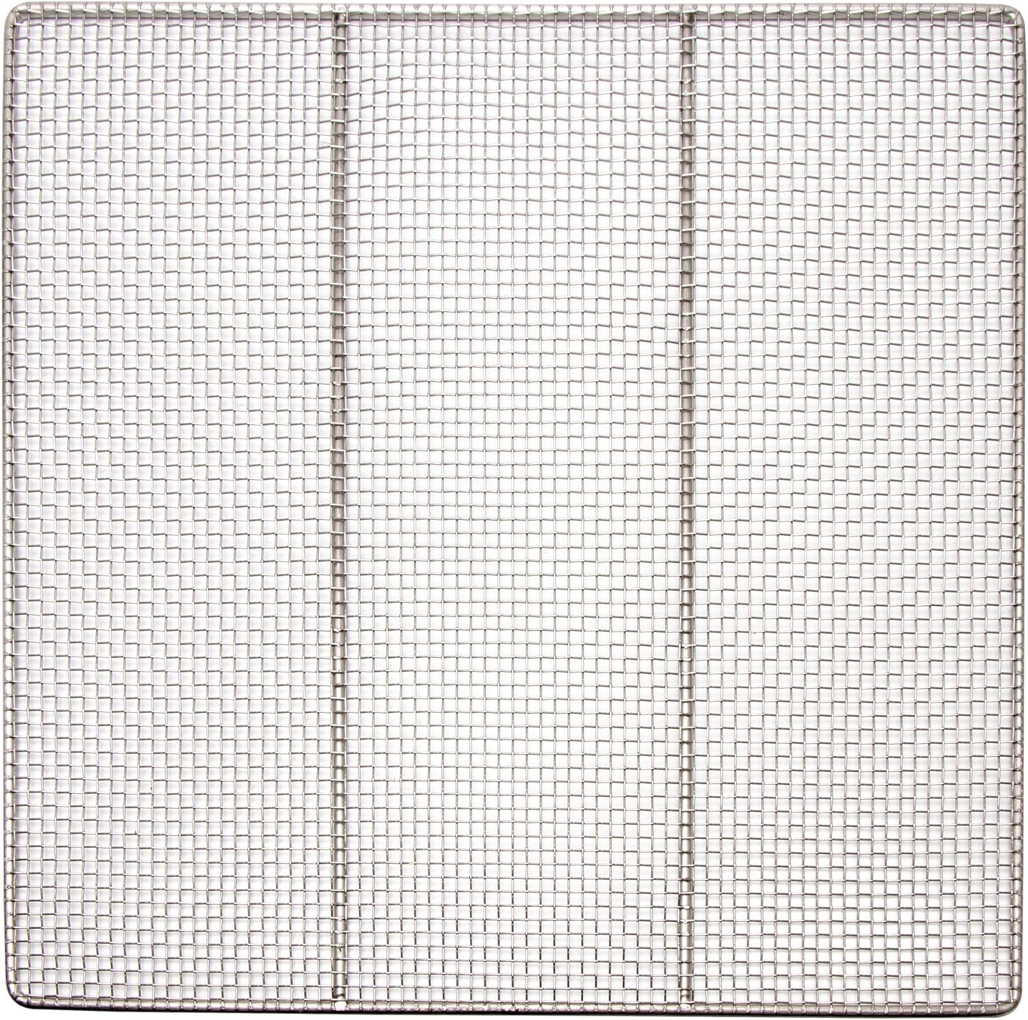 2 19" x 19" DN-FS19 Heavy Duty 19 Gauge 4-mesh Stainless Steel Woven ...