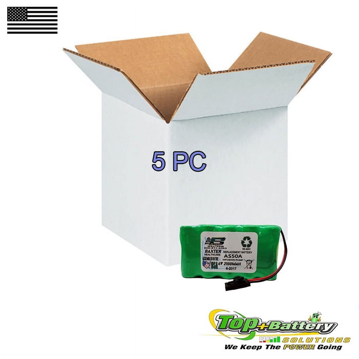 2.1Ah 6v Battery For Baxter Healthcare AS40, AS41A, AS50, AS50A ...