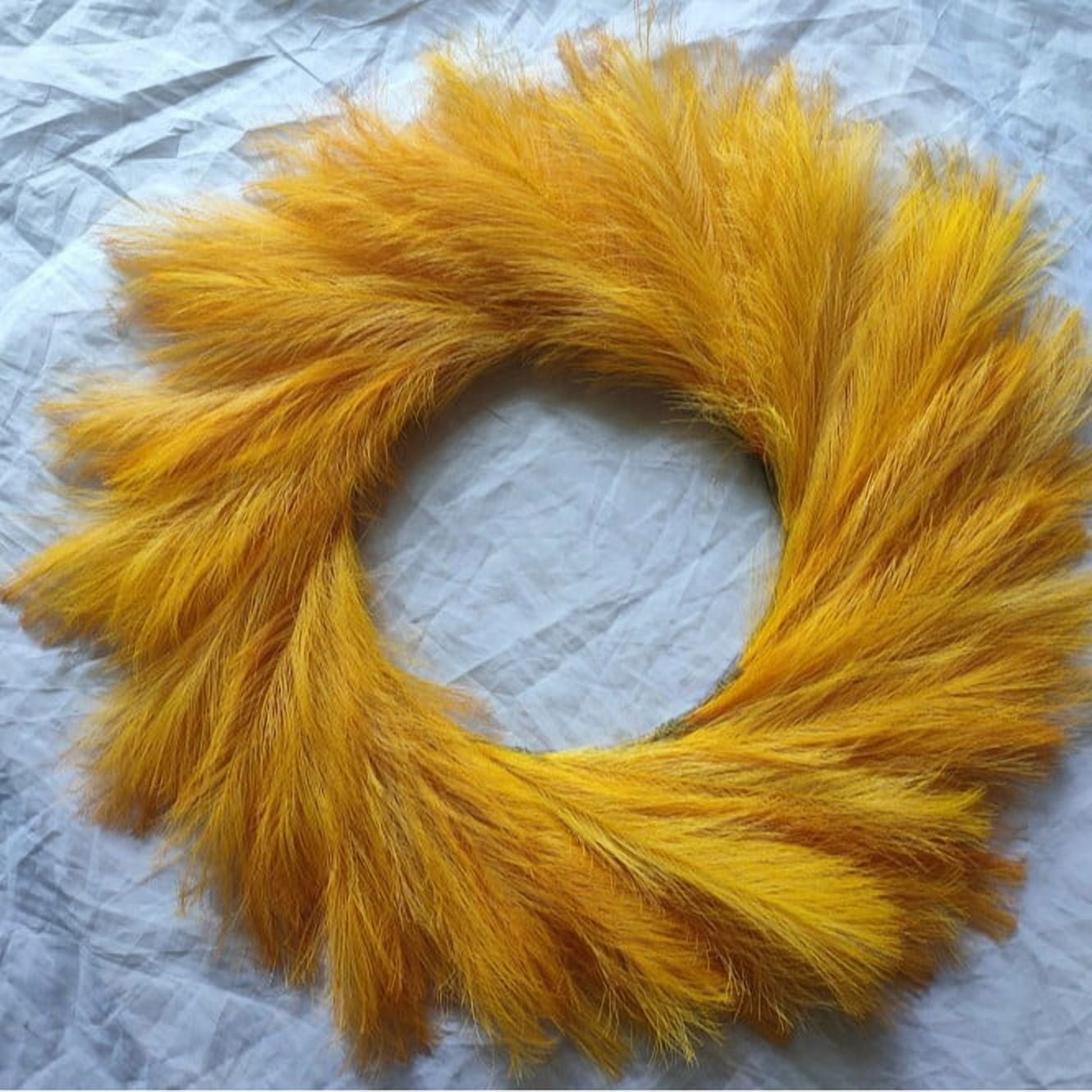 2.1FT Pampas Grass Faux Wreath, Rustic Farmhouse Fall Decor for All ...