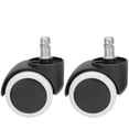 2/1PCS Chair Wheel Caster Replacement Soft Mute Desk Caster Wheels For ...