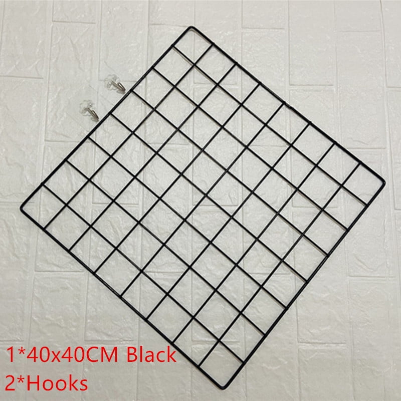 2/1Pcs Ins Home Wall Decoration Iron Grid Decor Frame Hanging Rack Wall ...