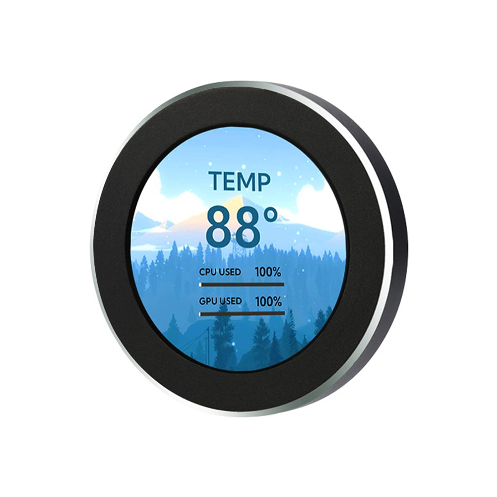 2.1in AIO Display Screen Upgrade Kit LCD Screen CPU Temp Monitor for ...