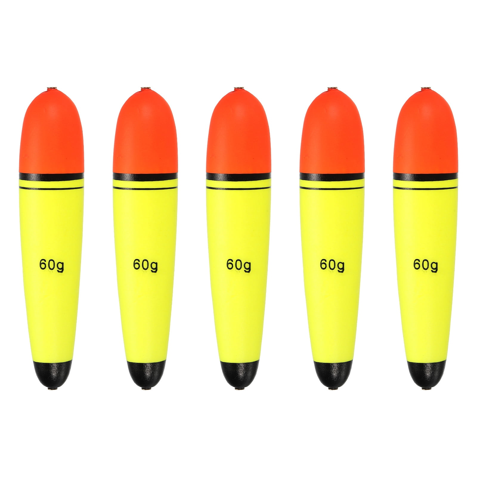 2.1oz Fishing Slip Bobbers EVA Fishing Float, Yellow, 5 Pack - Walmart.com