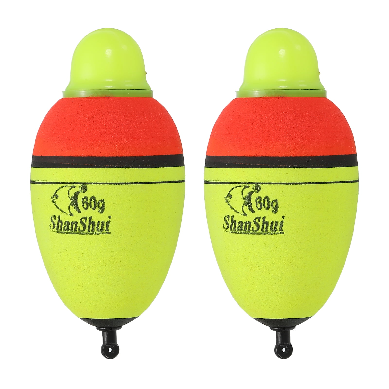 2.1oz Lighted Fishing Slip Bobbers EVA Green Red LED Light Up Fishing ...