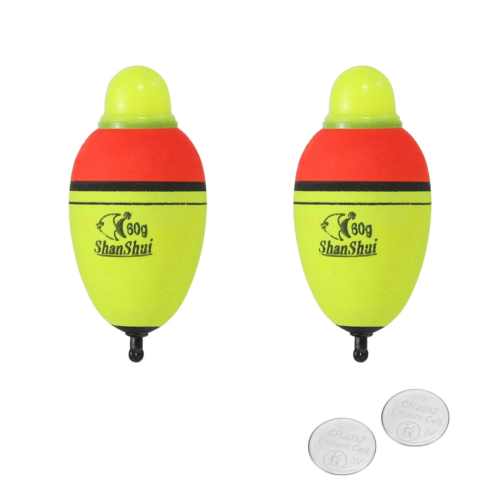 2.1oz Lighted Fishing Slip Bobbers EVA Light Up Fishing Float with ...
