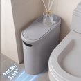2/1pc Bathroom Trash Can, Compact And Durable Plastic Wastebasket With ...