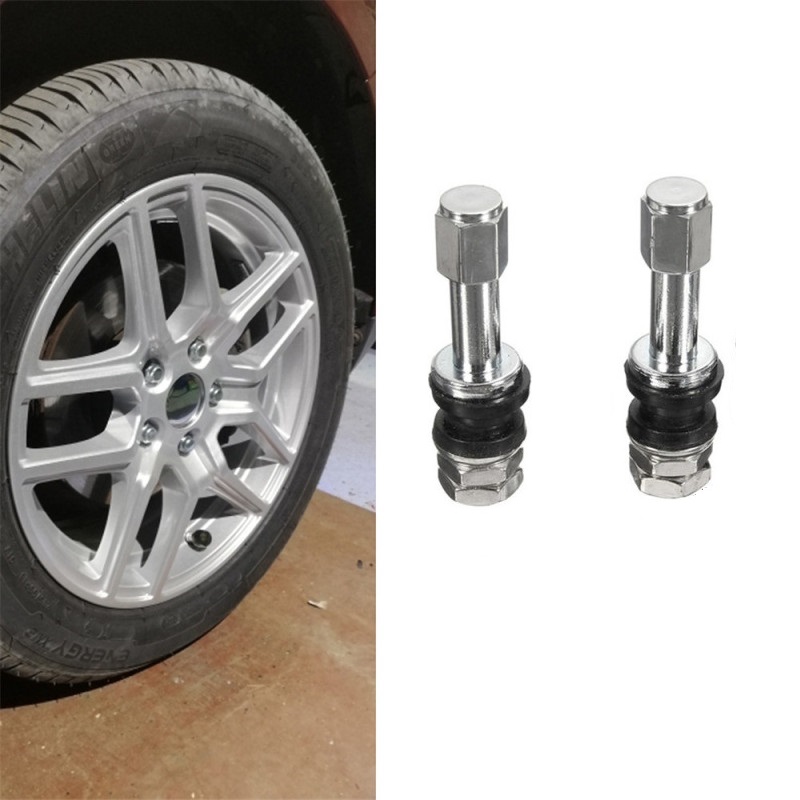 2/1pc Car Tire Valve TR48E Bolt-in Tubeless Wheel Tire Valve Stem Dust ...