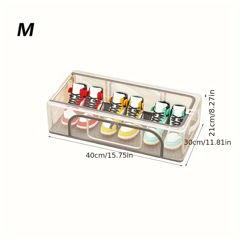 2/1pc Transparent Shoe Storage Box, Sports Shoes and High Heels Storage ...