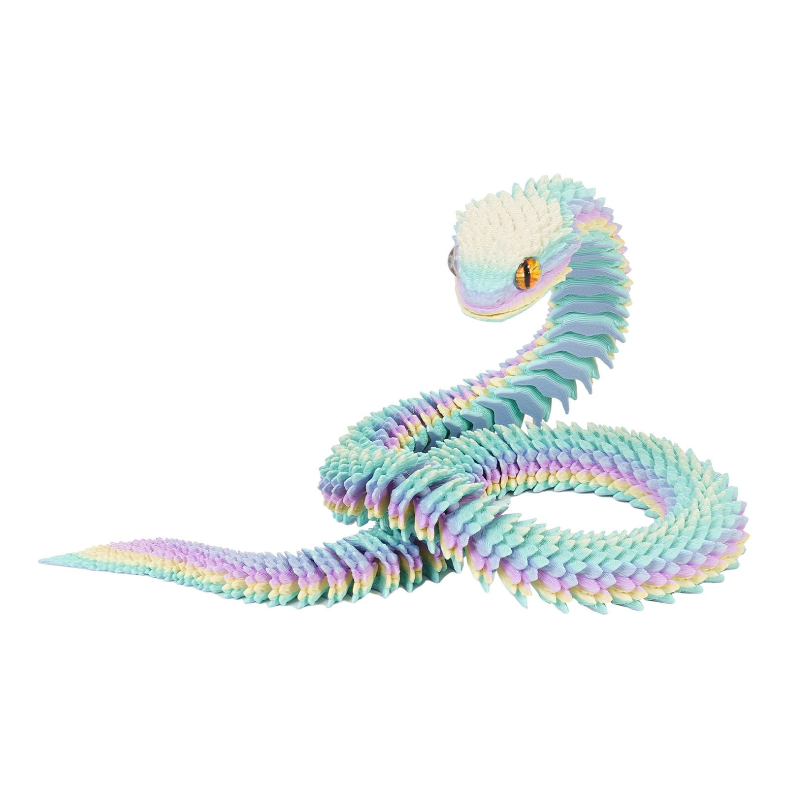 2/1pcs 3D Printed Animals Snake Toys 3D Printed Articulated Snake 3D ...