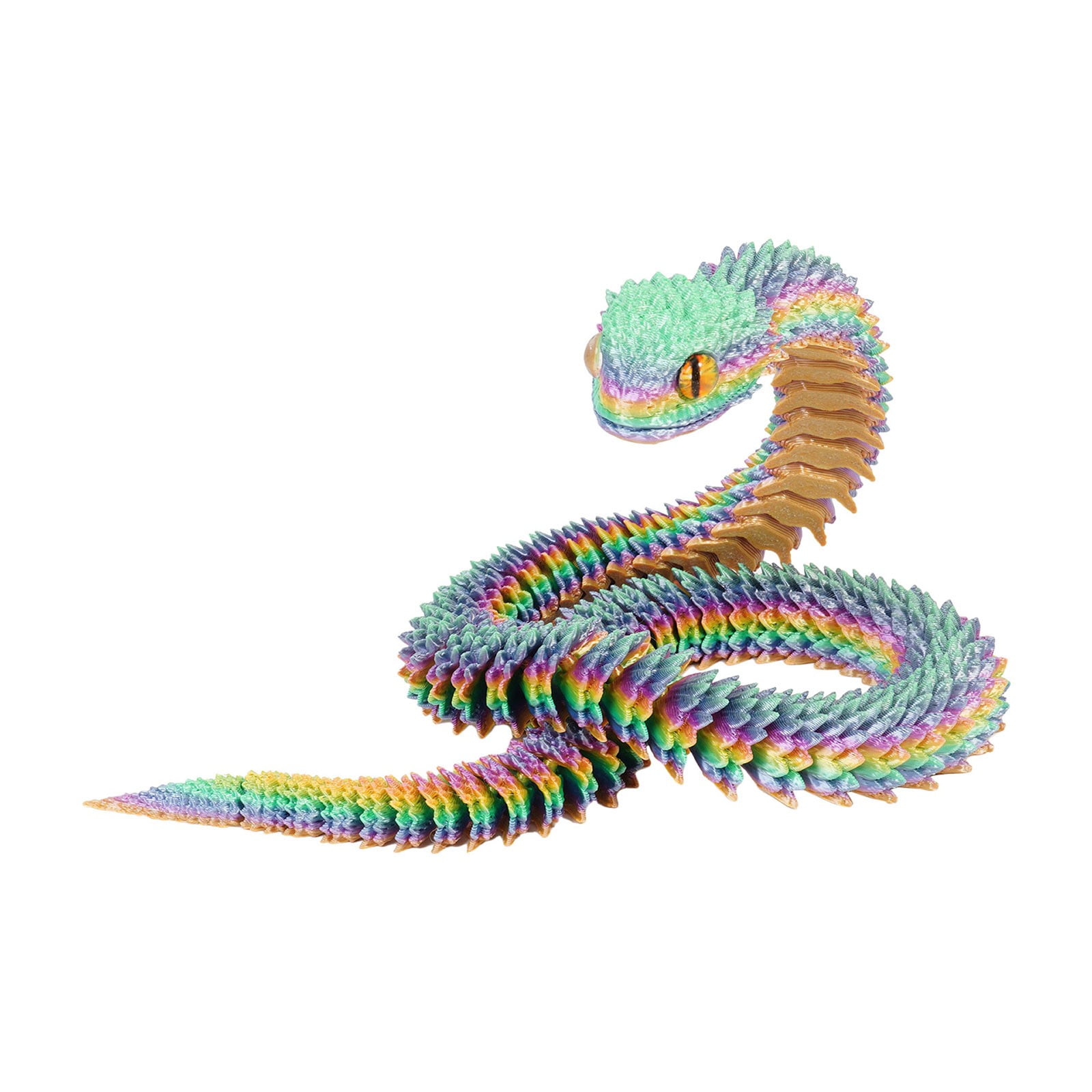 2/1pcs 3D Printed Animals Snake Toys 3D Printed Articulated Snake 3D ...
