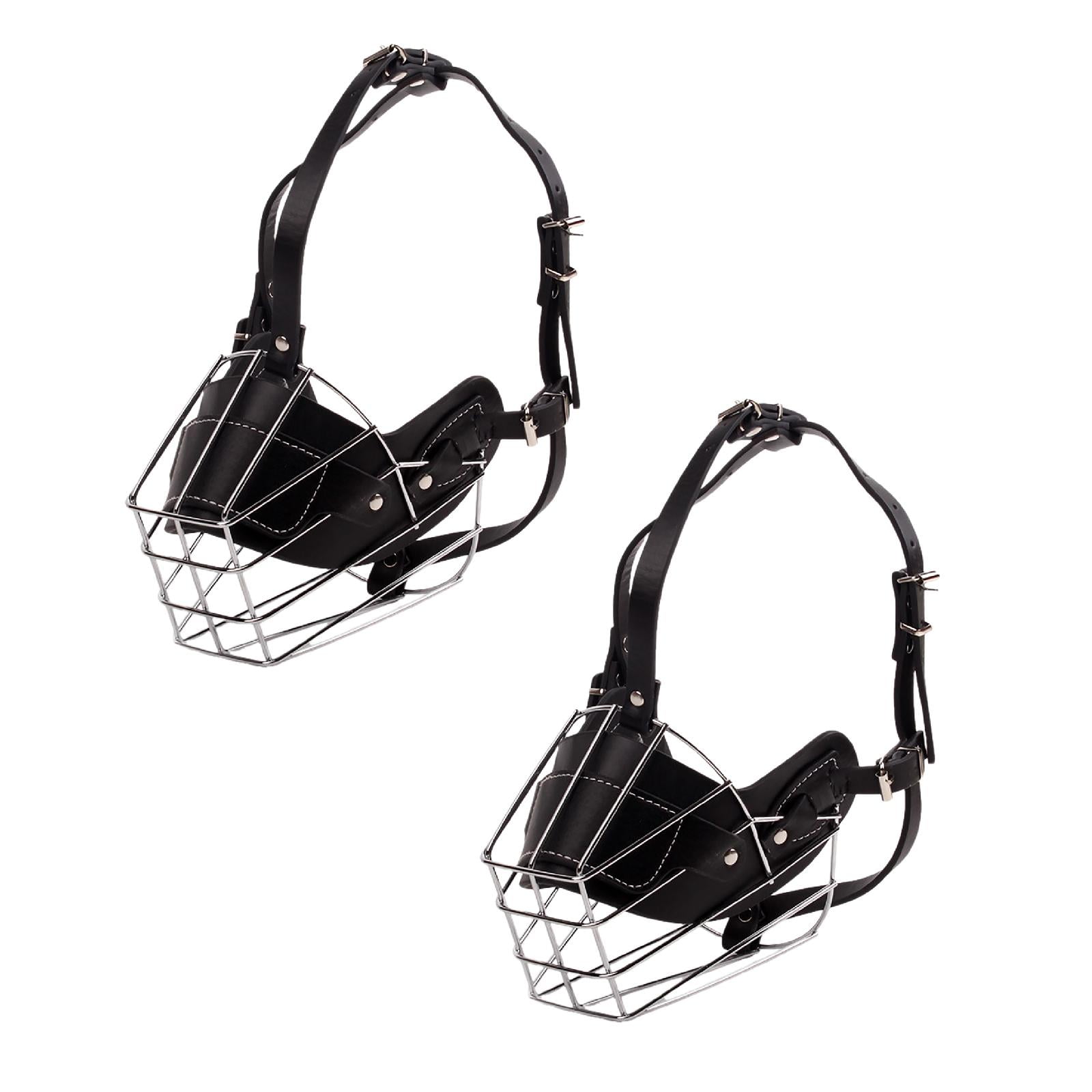 2/1pcs Dog Muzzle Wire Basket, Metal Dog Muzzle, Adjustable Muzzle for ...