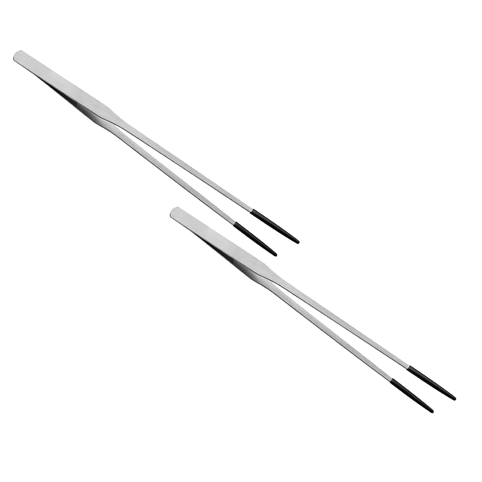 2/1pcs Extra Long Stainless Steel Reptile Feeding Tongs With Rubber Tip ...