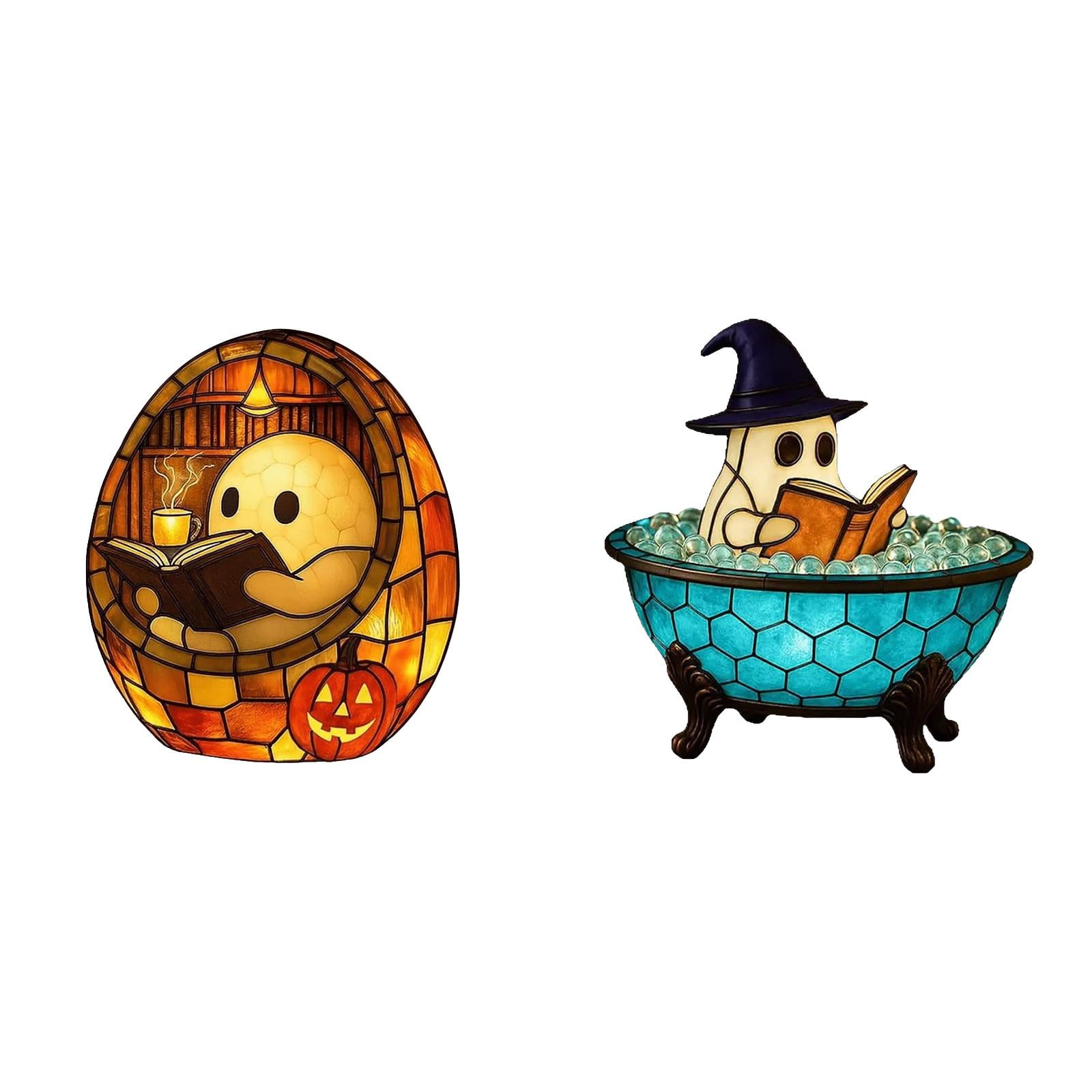 2/1pcs Halloween Party Ghost Bubble Bath Lamp, Halloween Ghost Night ...