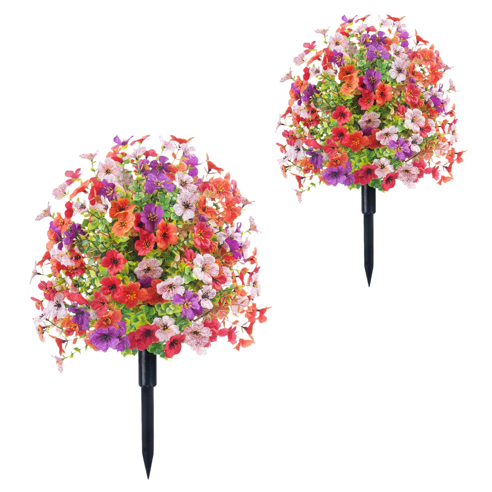2/1pcs Thanksgiving Day Artificial Topiary Trees with Ground Spikes, 23 ...