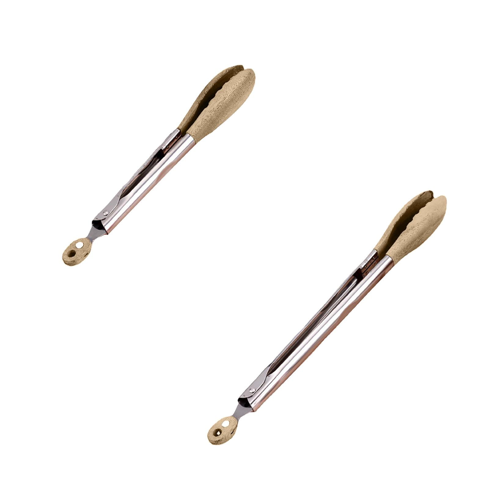 2/1pcs Wooden Tongs For Cooking & Serving Food Nonstick Food Cooking ...