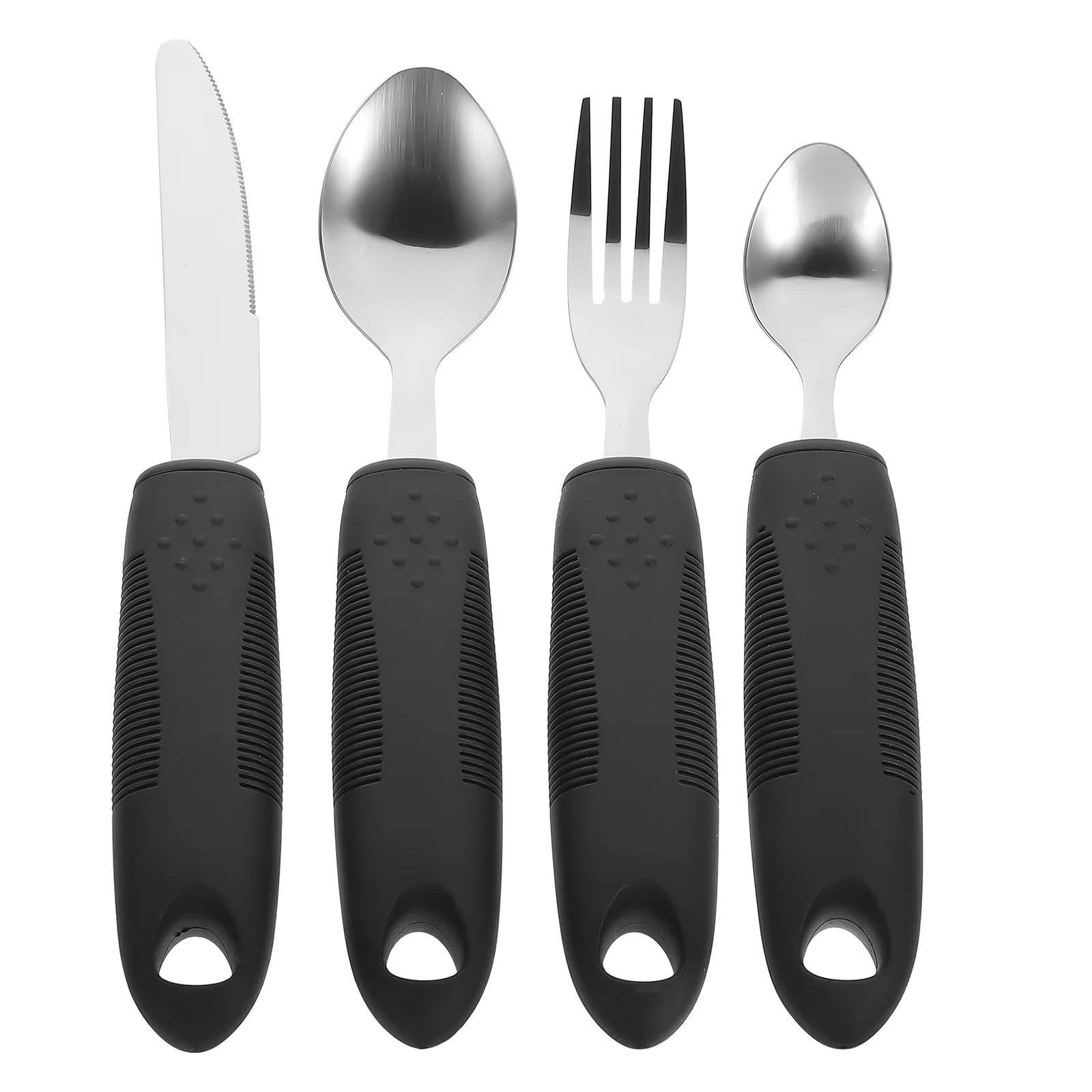 2/1sets Adaptive Utensils Adaptive Utensils 4pcs for Hand Tremors ...